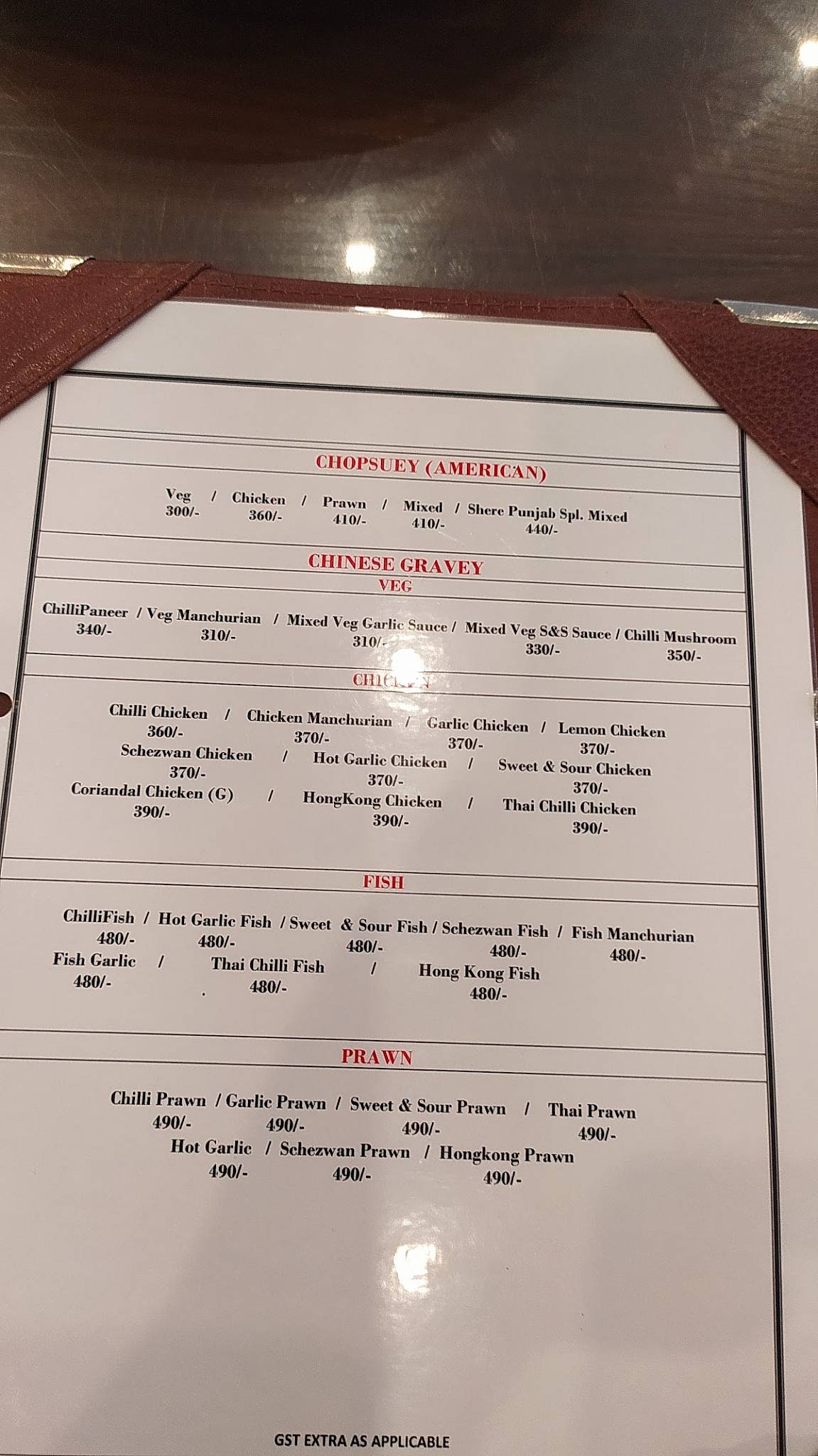 Menu at SHERE PUNJAB HOTEL, Kolaghat