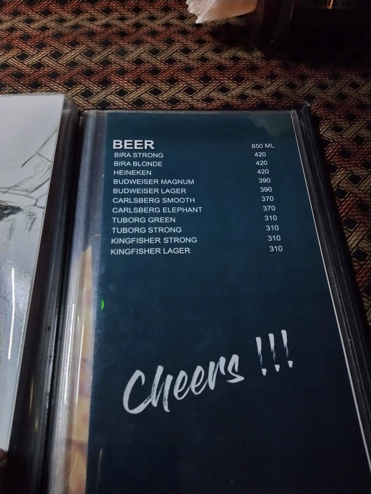 Menu at New Cathay Restaurant and Bar, Kolkata, GRAND HOTEL ARCADE