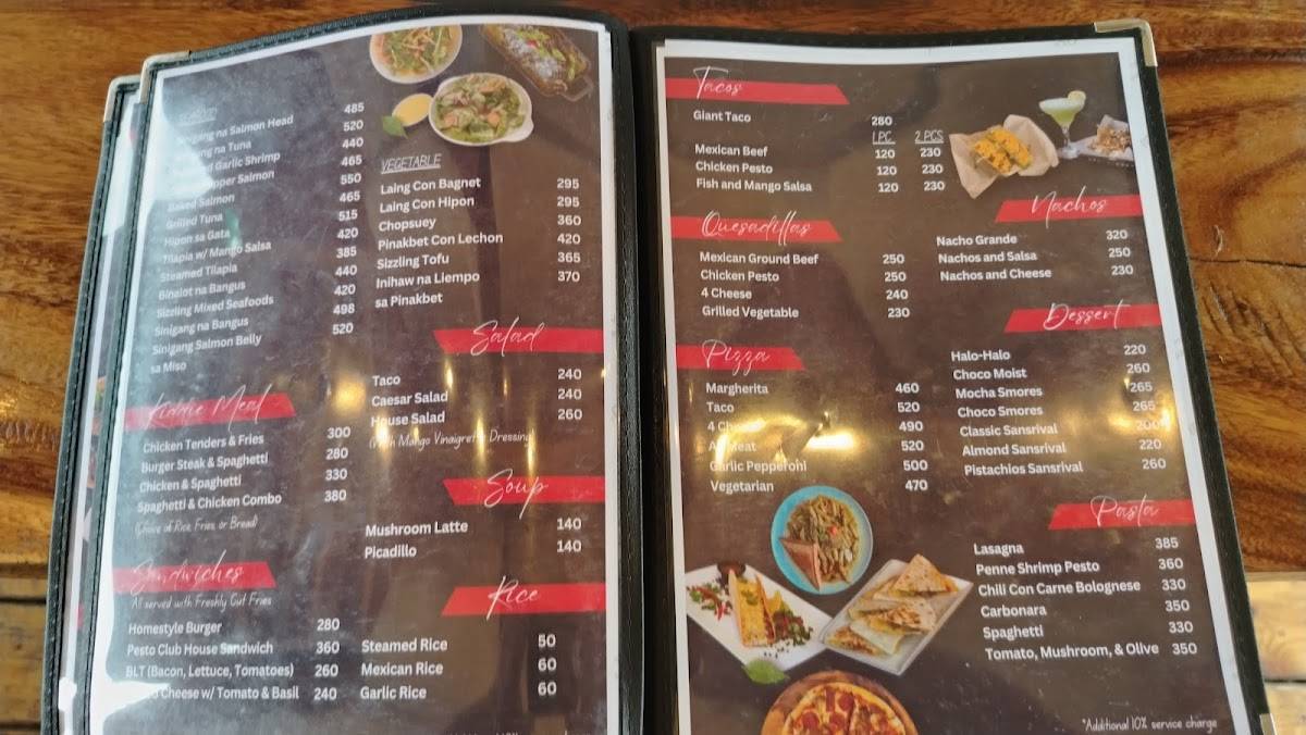 Menu at Kubli Cafe Bistro Gen. Trias, General Trias