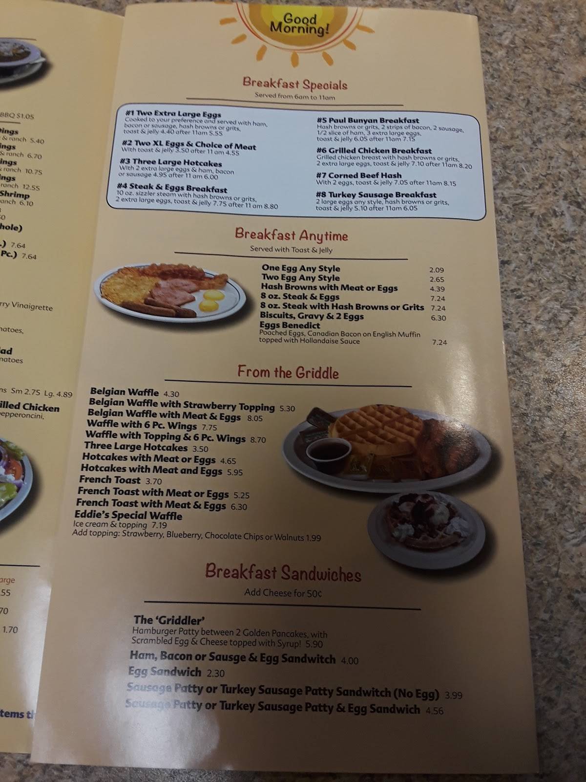 Menu at L George's Coney Island restaurant, Southfield, Northwestern Hwy
