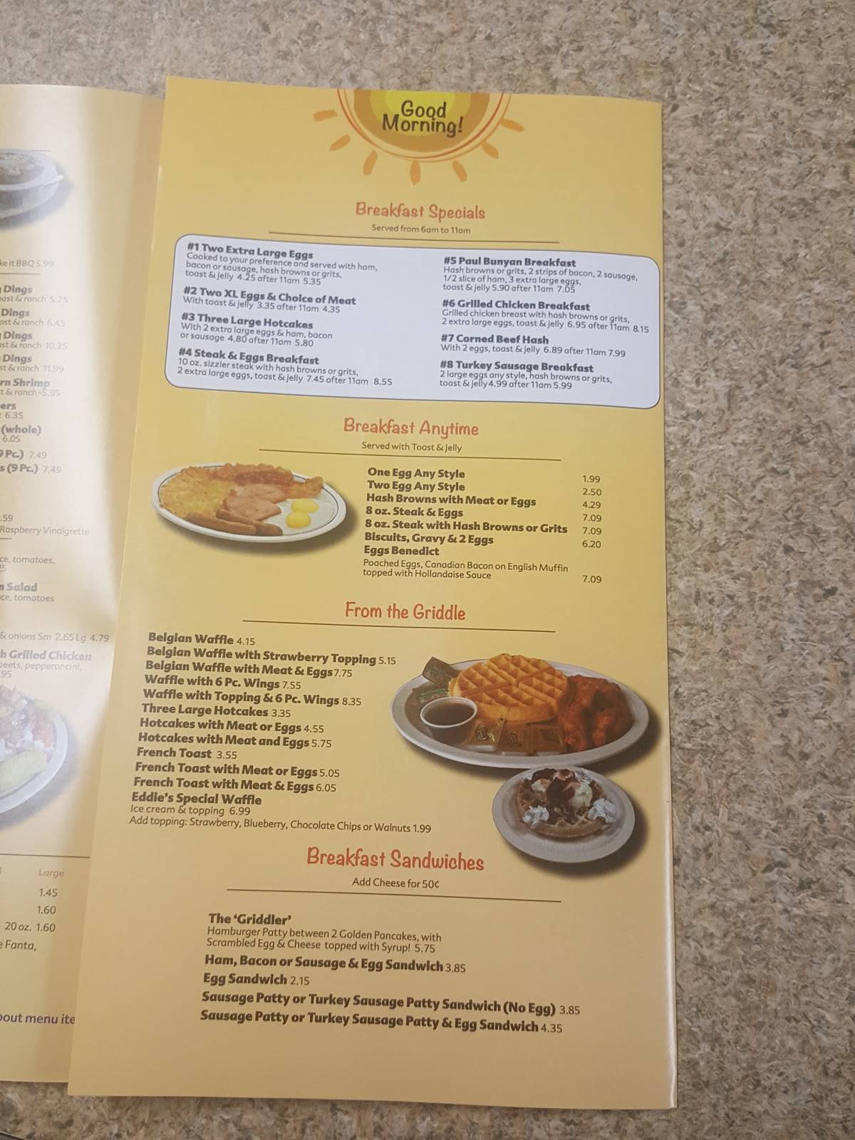 Menu at L George's Coney Island restaurant, Southfield, Northwestern Hwy