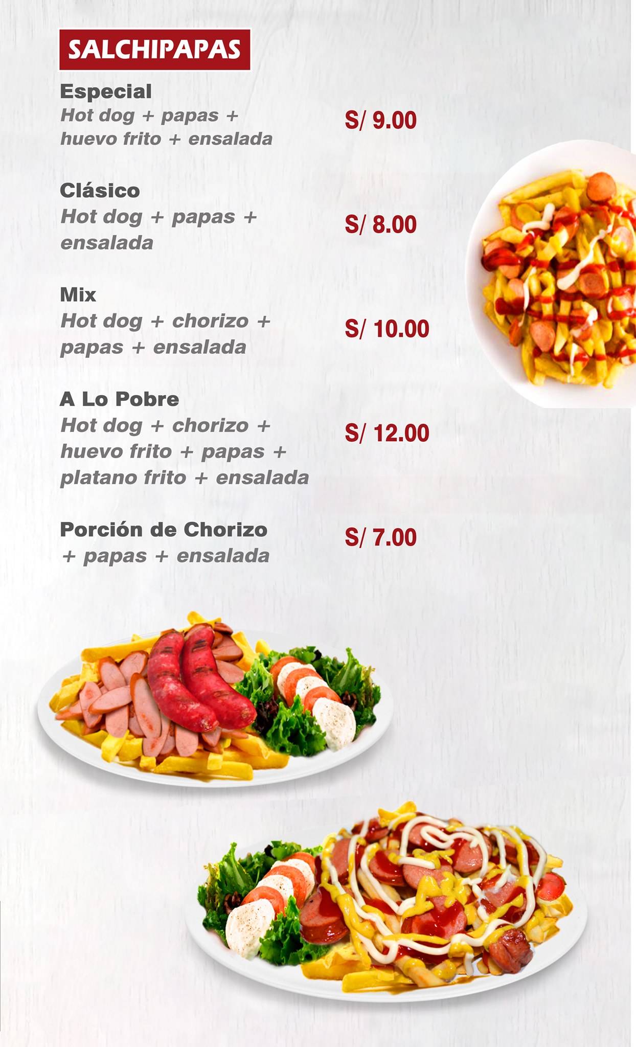 Carta del restaurante LA FAMILIA CHICKEN GRILL SANTA ANA, Los Olivos