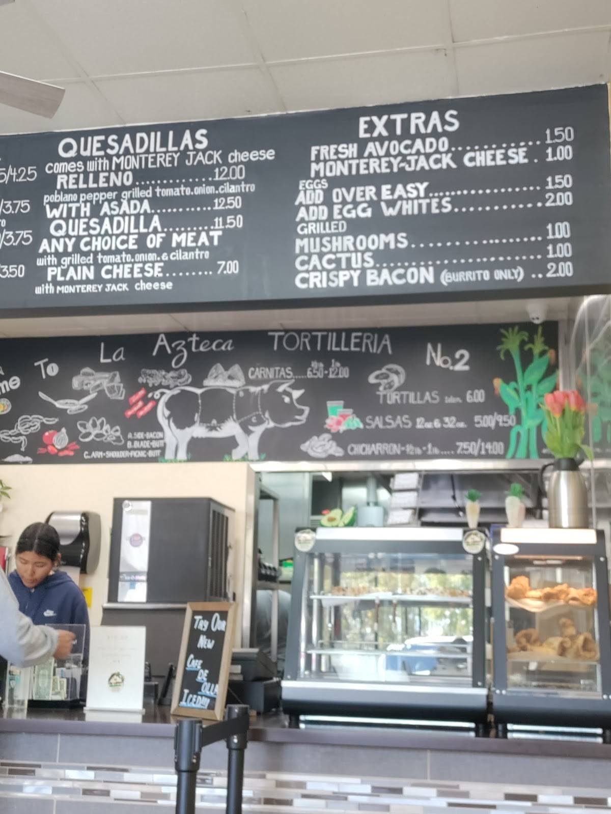 Carta del restaurante La Azteca Tortilleria #2, Este del Los Angeles
