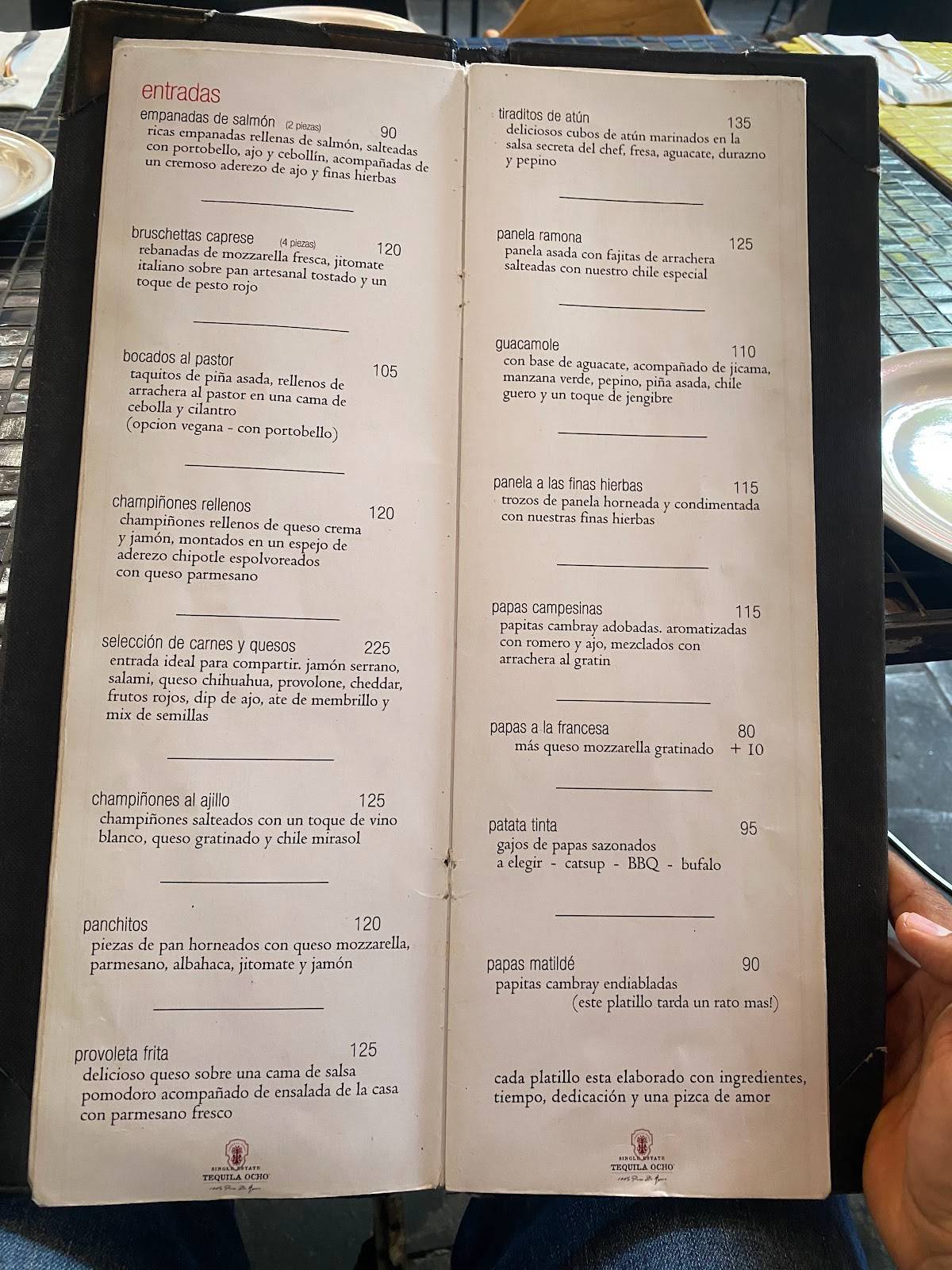 Carta de cafetería La Mata Tinta, San Pedro Tlaquepaque, C. Juárez 145 ...