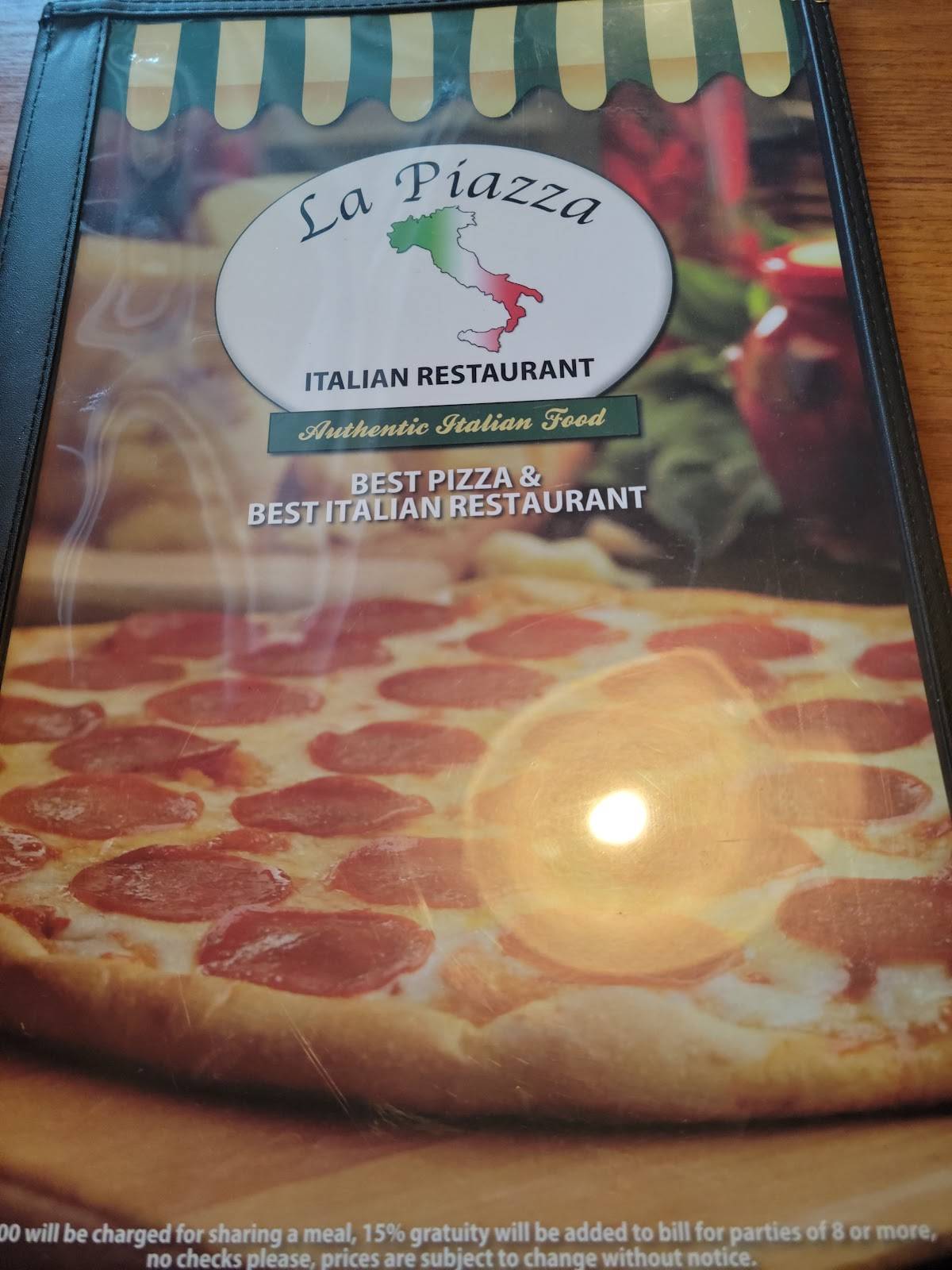 Menu at La Piazza Italian Restaurant & Bar, Roxboro