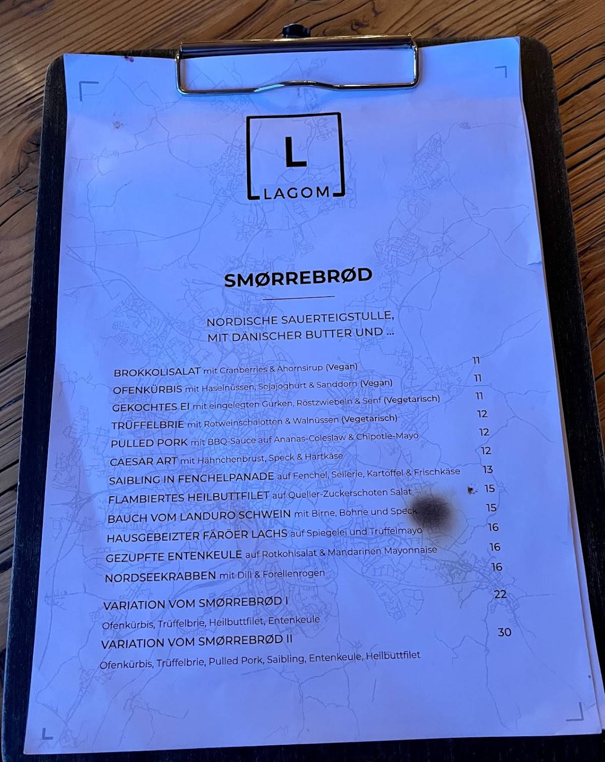 Speisekarte von Lagom Restaurant & Bar, Kiel