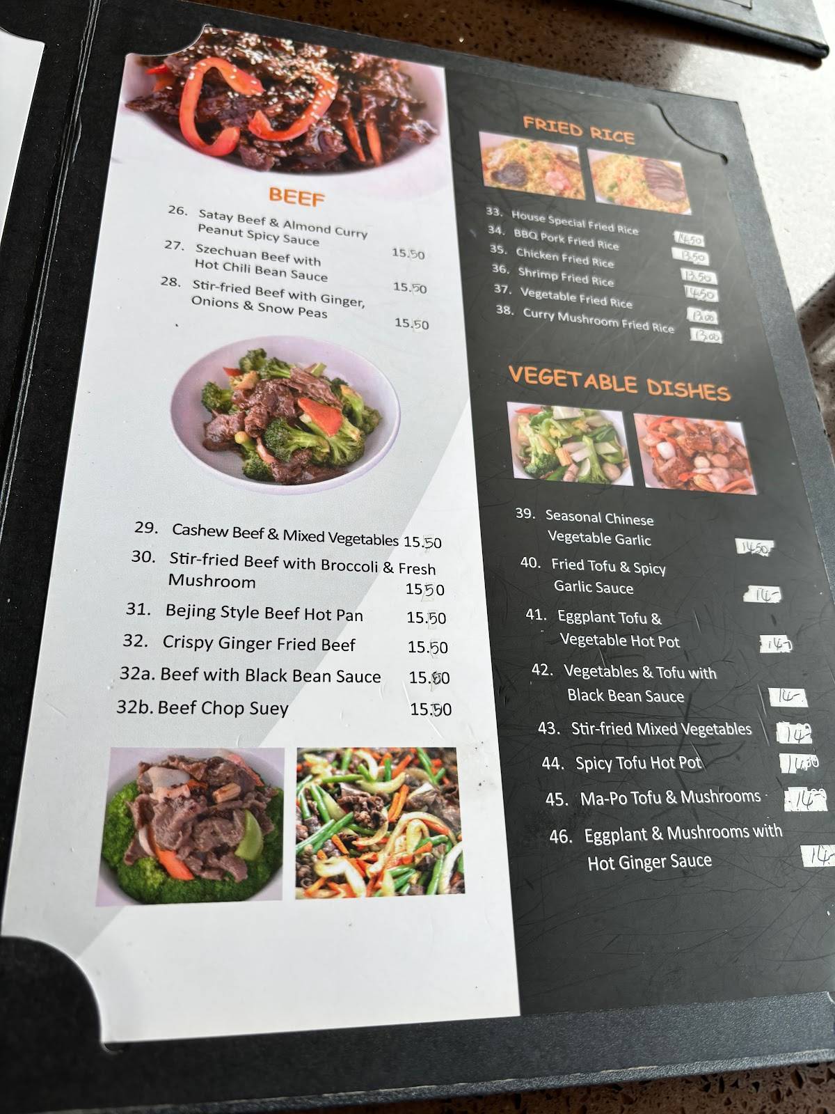 Menu at May Gold Village restaurant, Langford