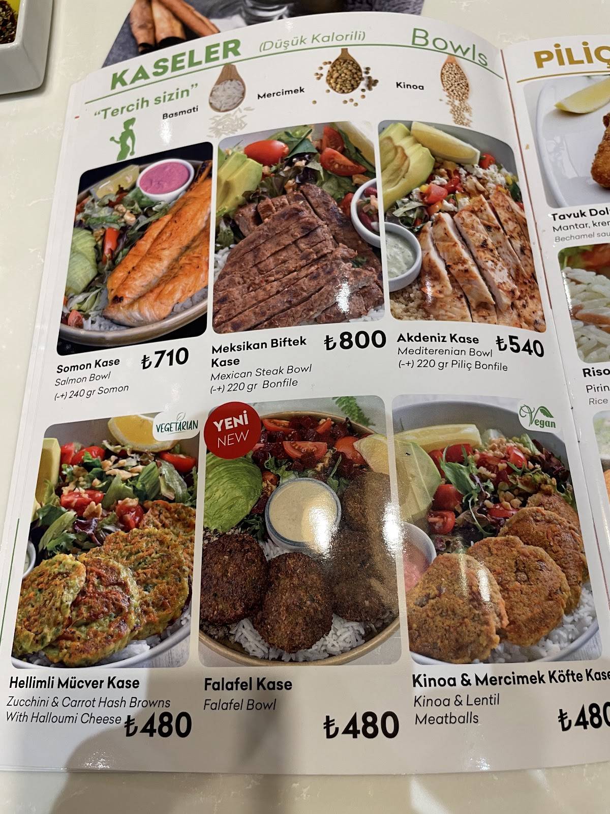 Menu at Eziç Lapta, Lapta