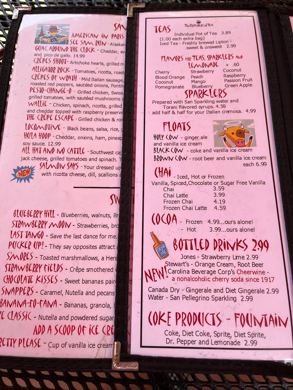 Menu at Later Alligator pub & bar, Wheeling