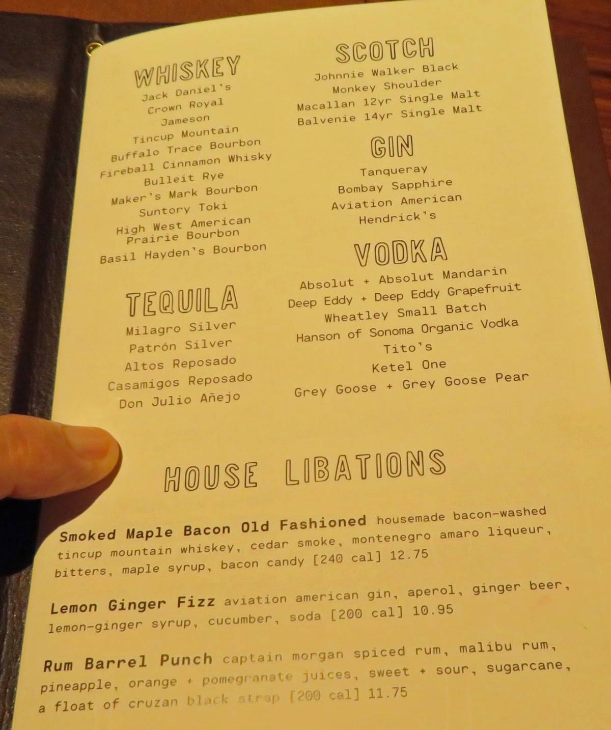 Menu at Lazy Dog Restaurant & Bar, Stafford