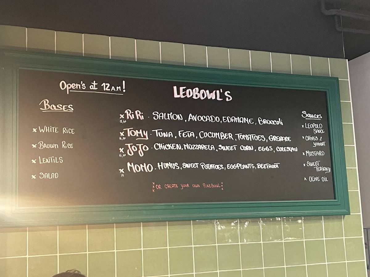 Menu at Léopold Café Arts Loi, Etterbeek
