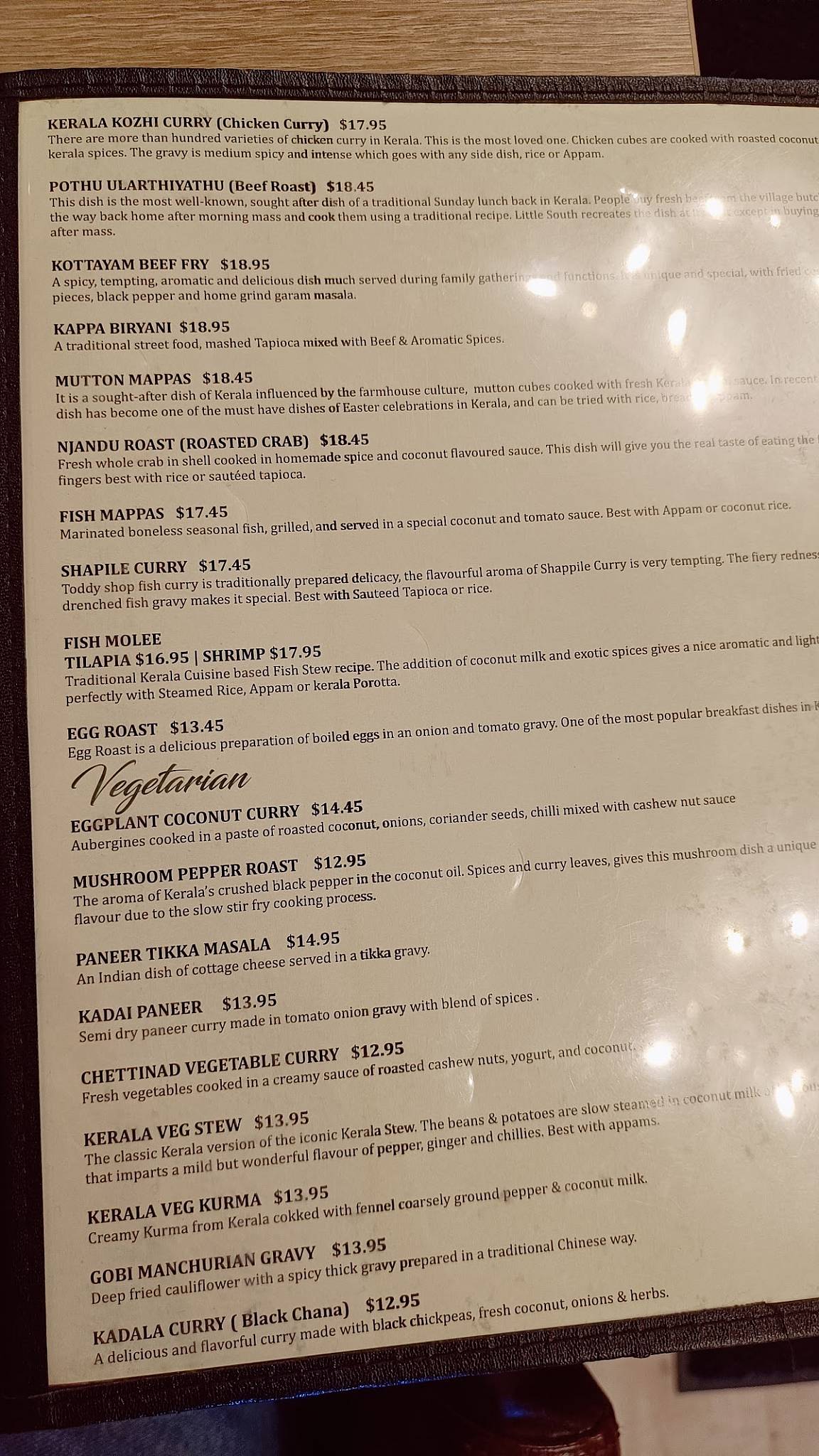 Menu at Little South Bistro pub & bar, Mississauga