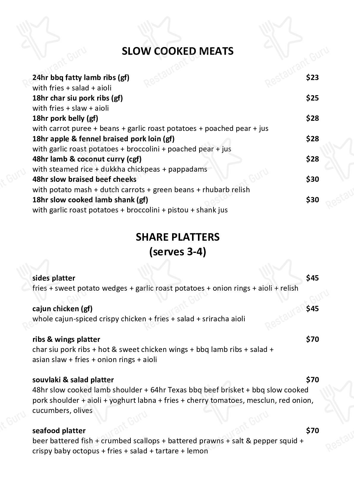 Menu at Longley International Hotel pub & bar, Longley