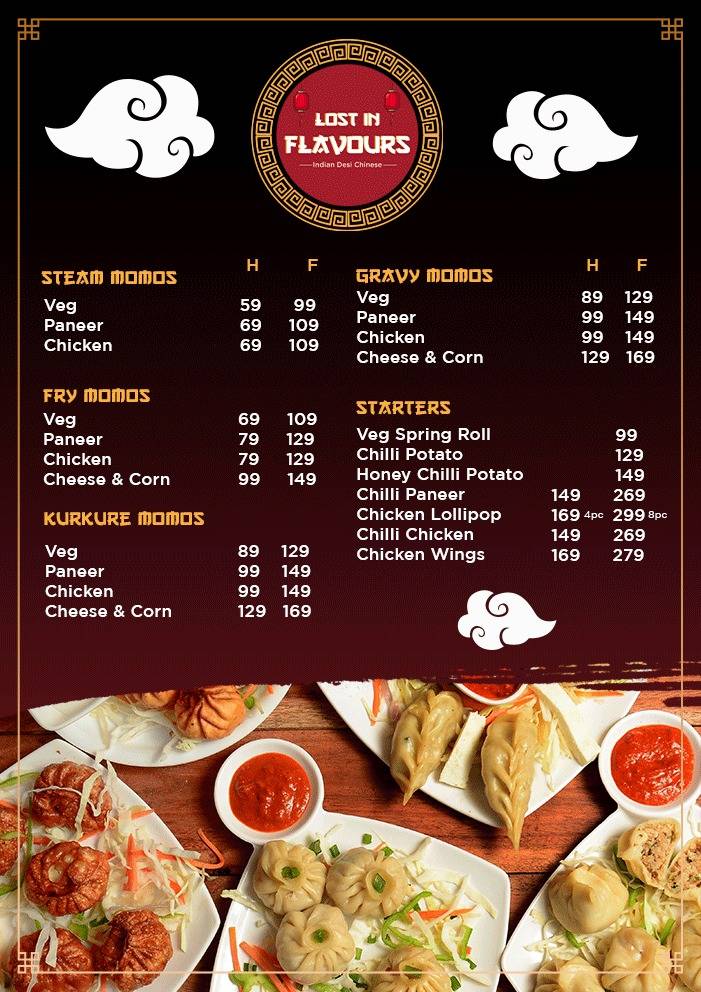 Menu at Lost In Flavours, New Delhi