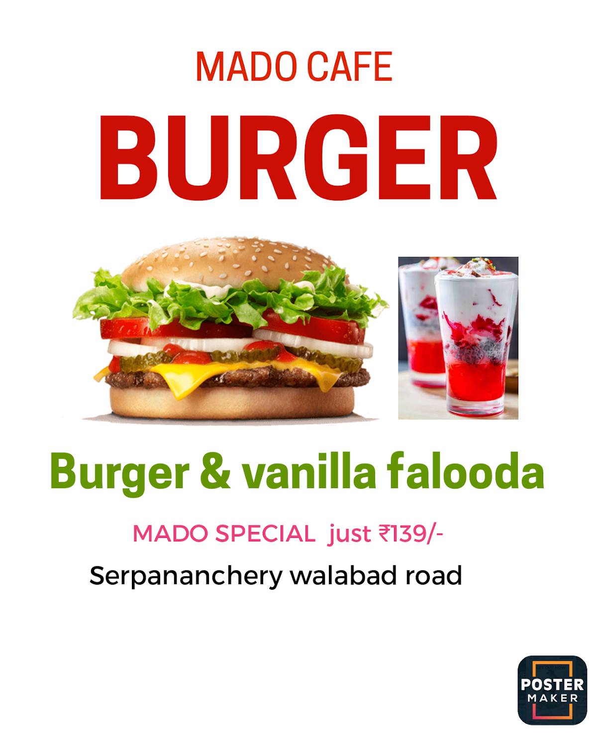 Menu at MADO CAFE, Padapai