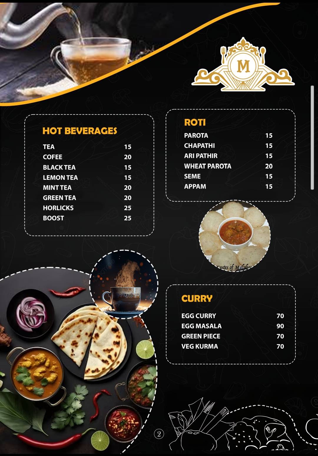 Menu at Malabar Village Family Dine, Mangaluru