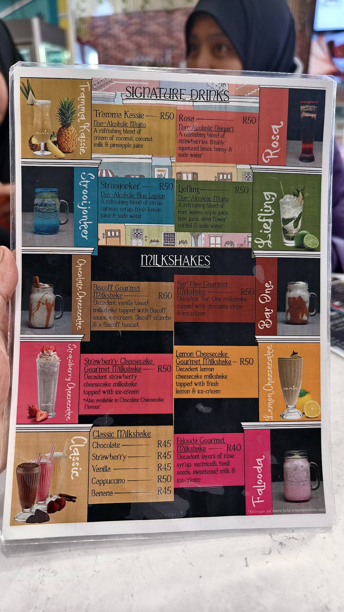 Menu at Malay Kitchen restaurant, Cape Town