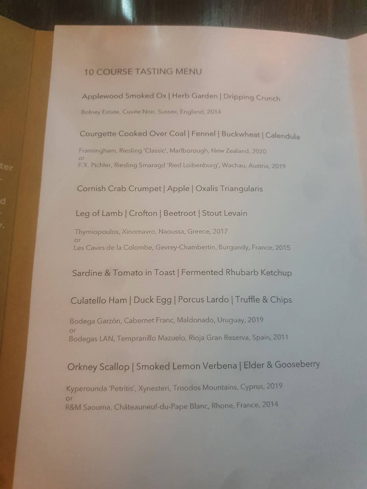 Menu at WOOD Manchester by Simon Wood restaurant, Manchester