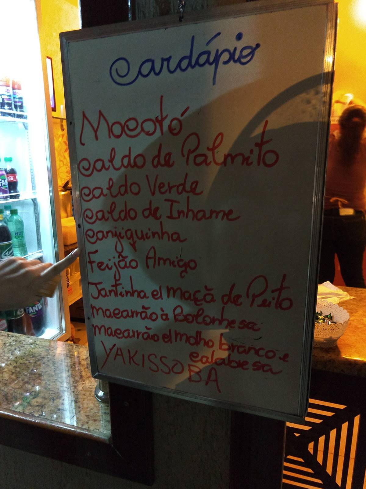 Menu em Mania de Caldo restaurante, Itaperuna