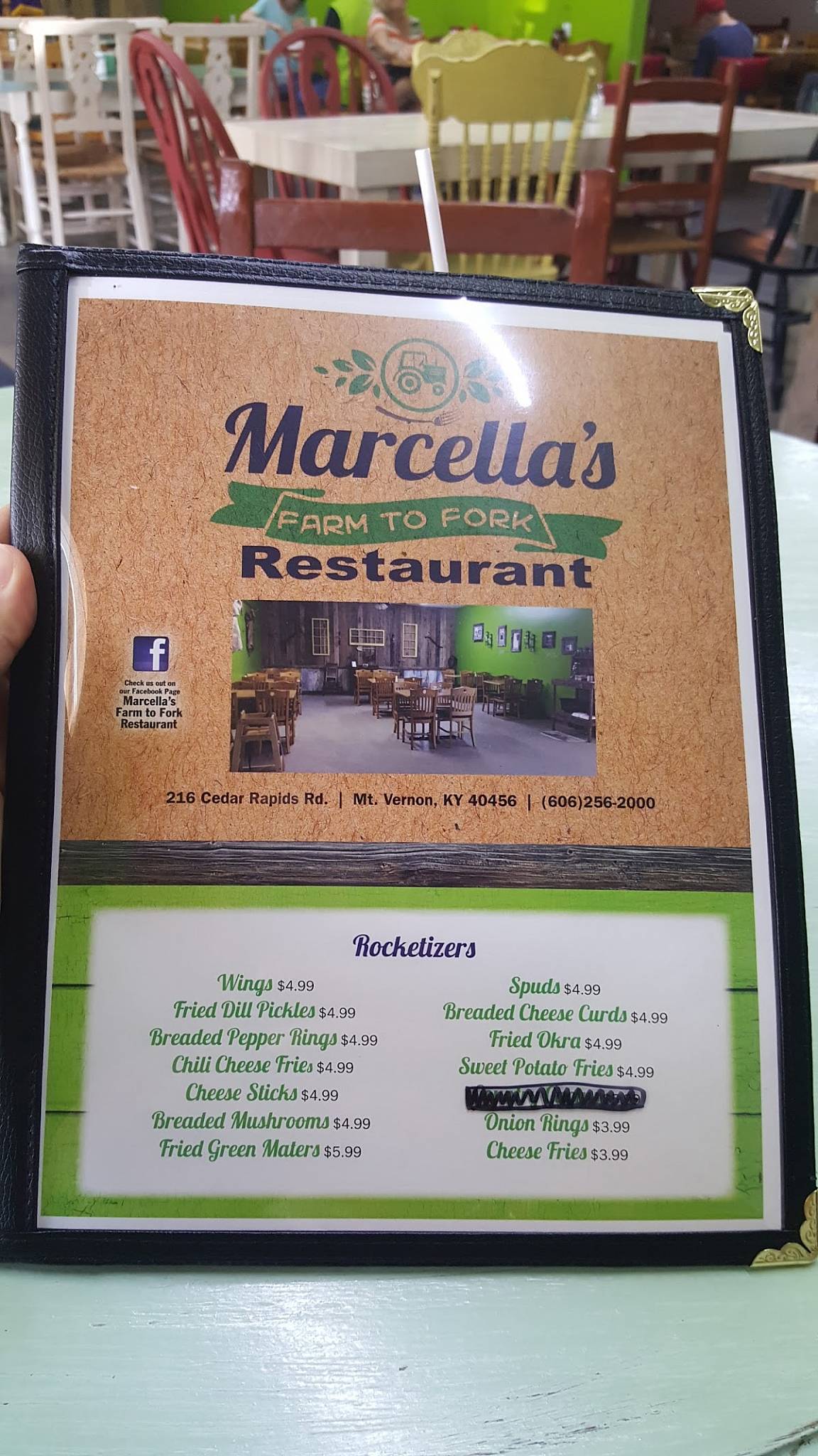 Menu at Marcella's Farm to Fork restaurant, Mount Vernon, 216 Cedar ...