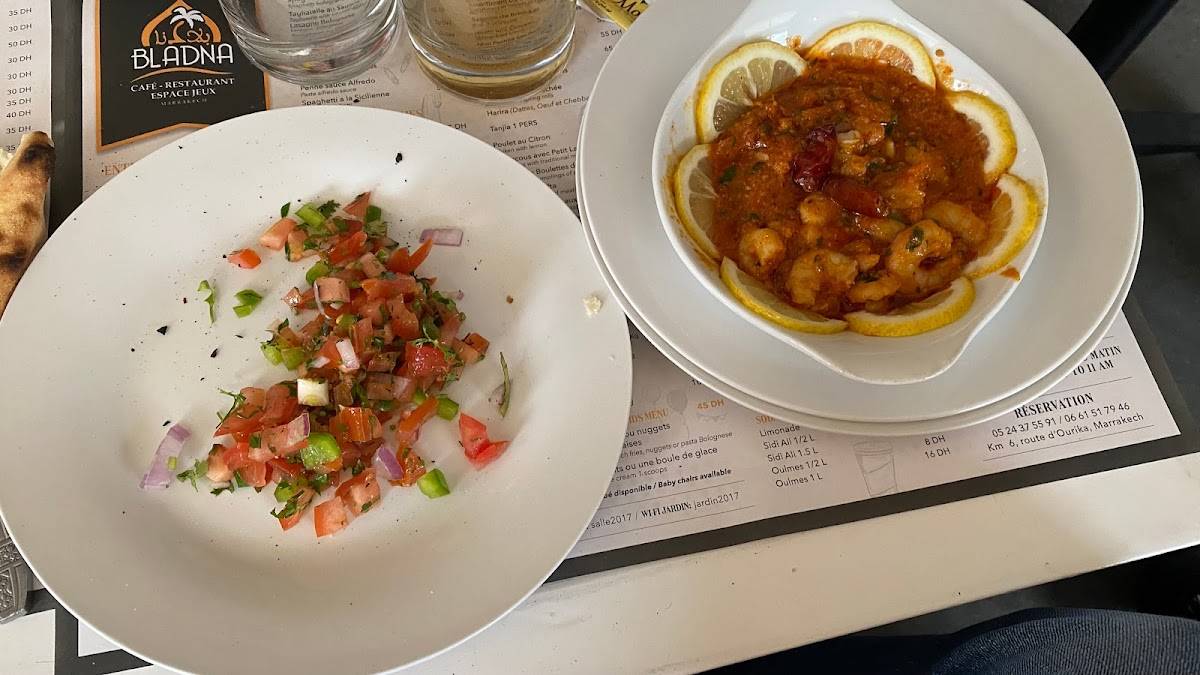 Menu at BLADNA restaurant, Marrakesh, P2017