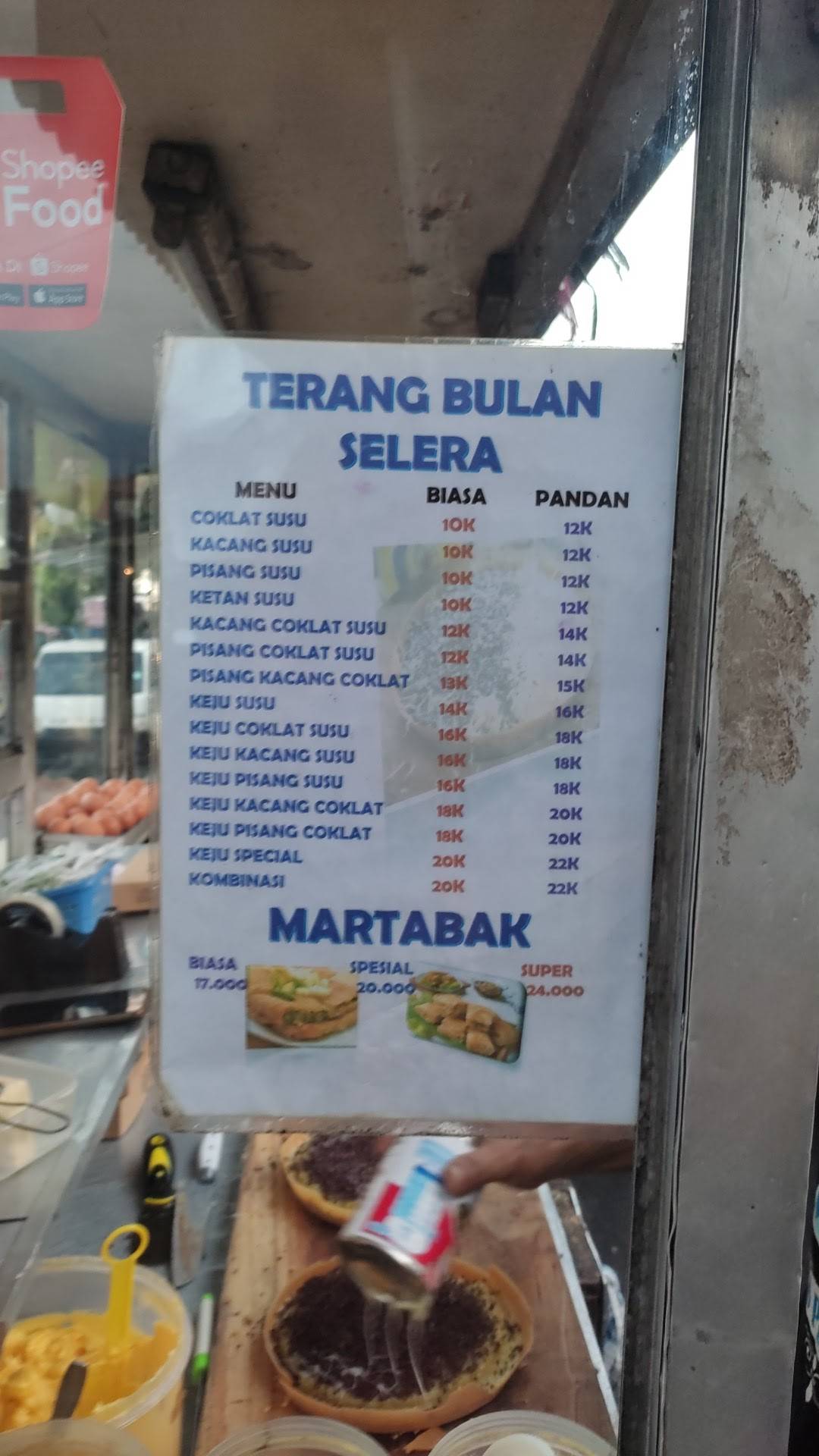 Menu at Martabak & Terang Bulan Selera, Abiansemal