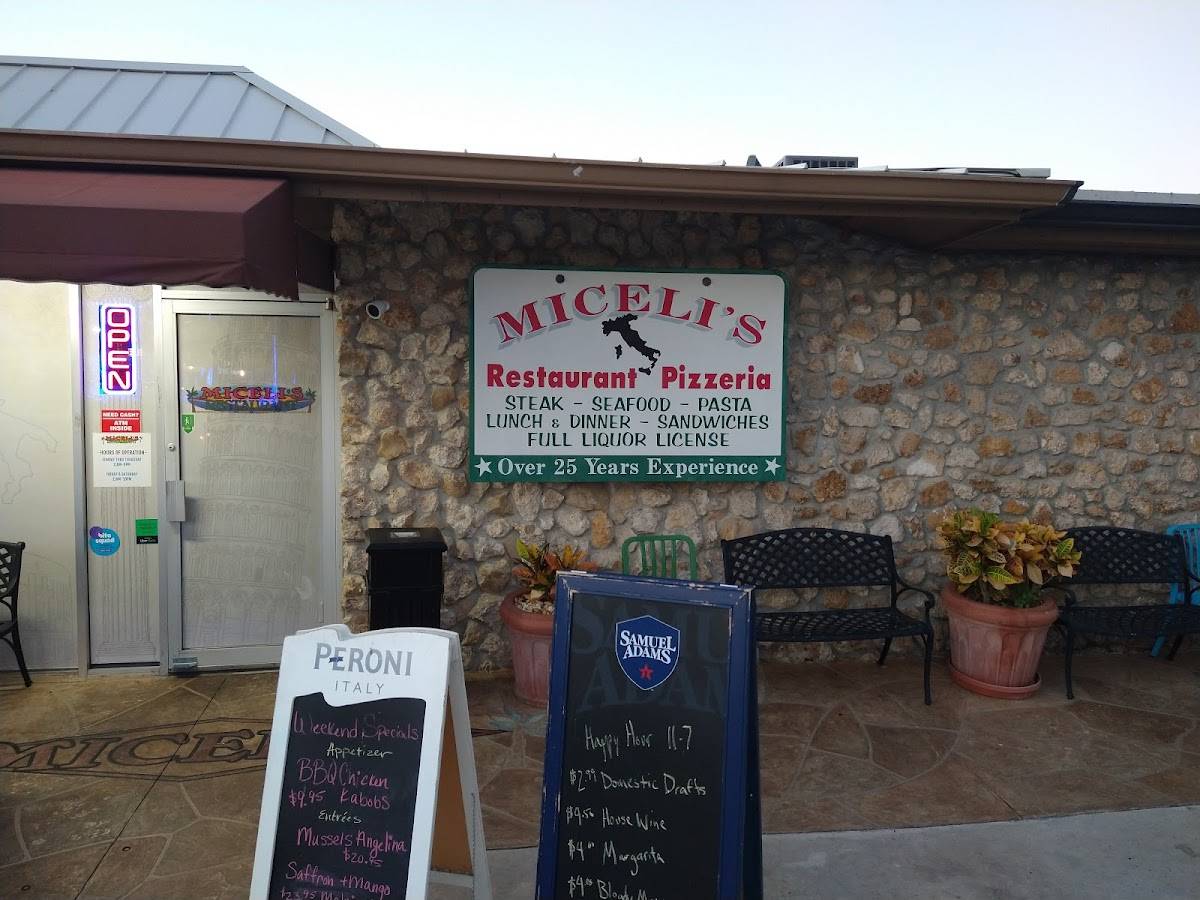 Menu at Miceli's Restaurant, Matlacha