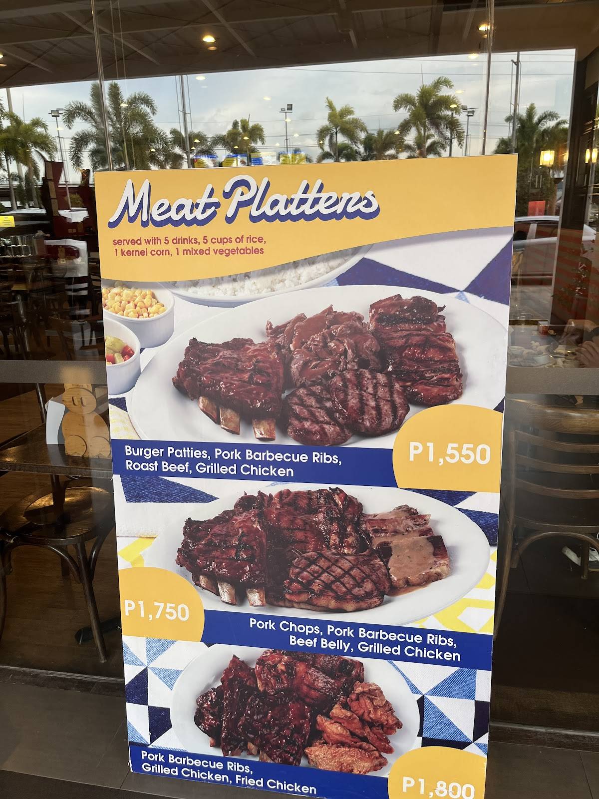 Menu at Meat Plus Cafe, Angeles