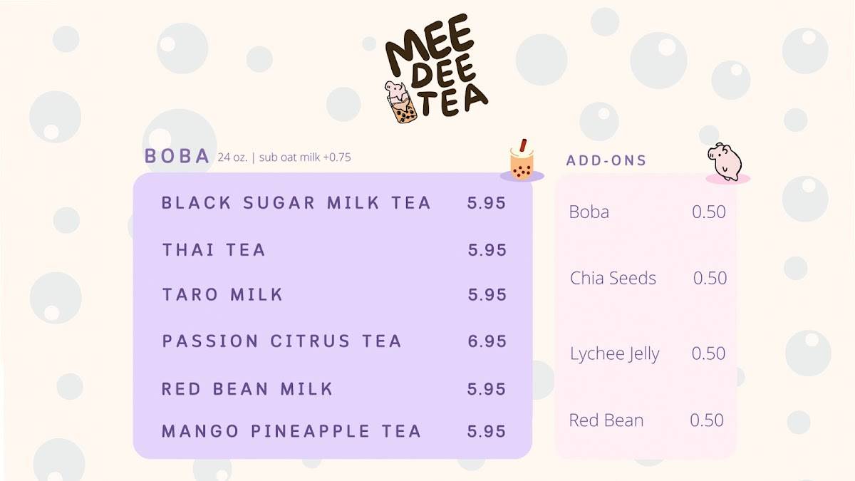 Carta del restaurante Mee Dee Thai Kitchen (Northridge), Los Angeles ...