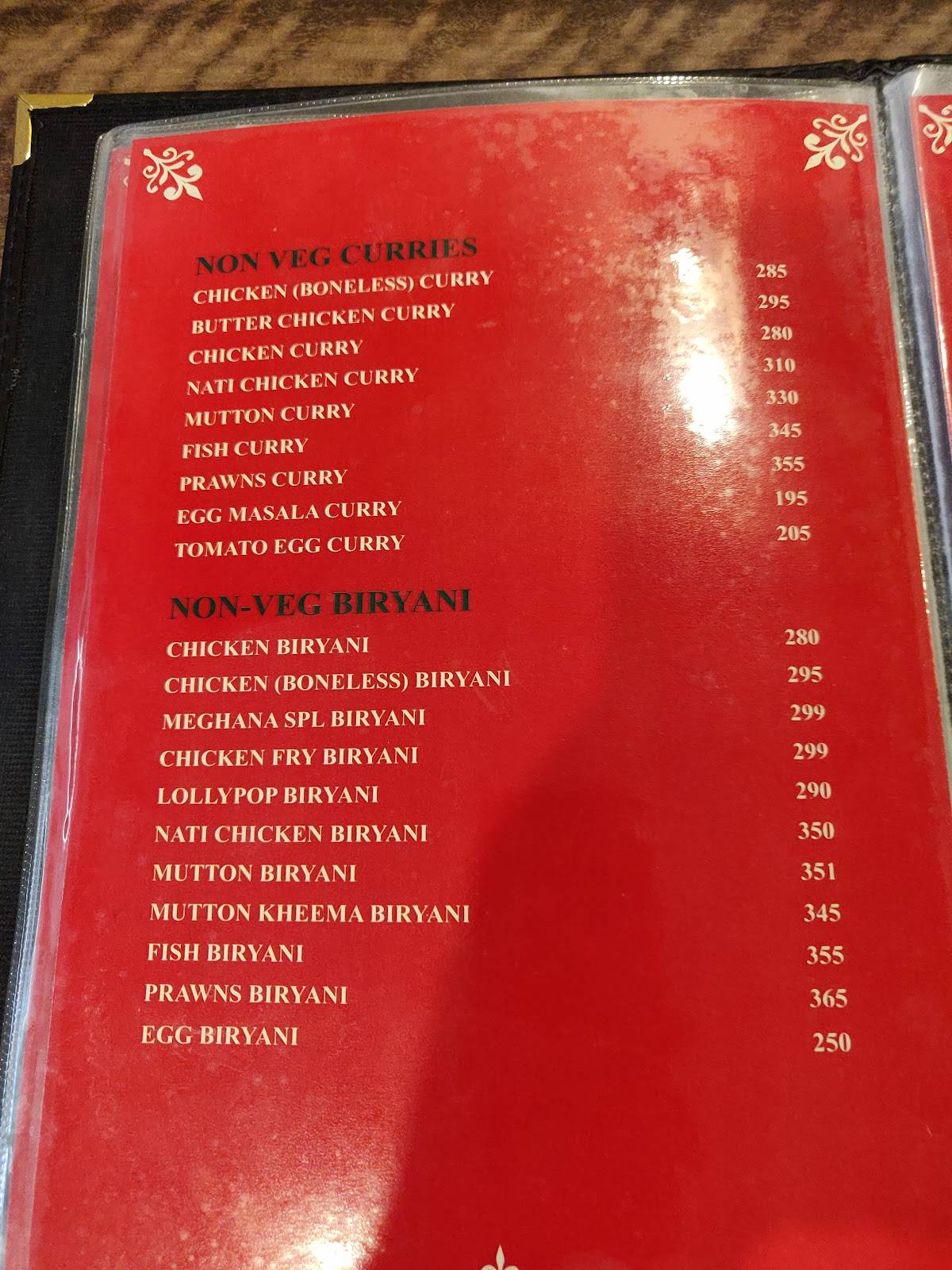 Menu at Meghana Foods - Singasandra, Bengaluru