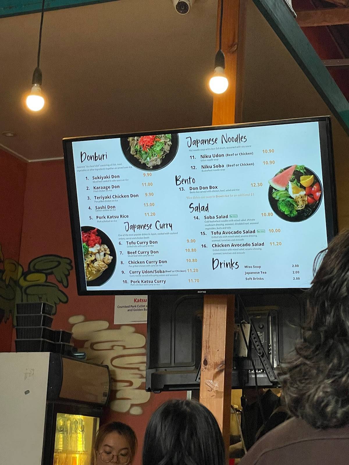 Menu at Don Tojo restaurant, Melbourne, 164 Cardigan St