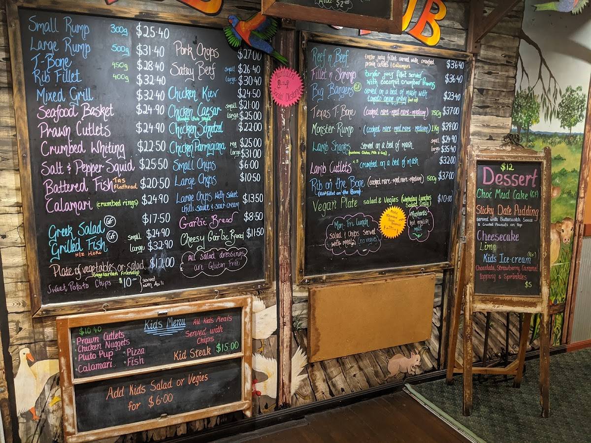 Menu at Meringandan Hotel pub & bar, Meringandan