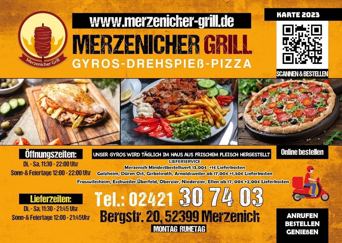 Speisekarte von Merzenicher Grill restaurant, Merzenich