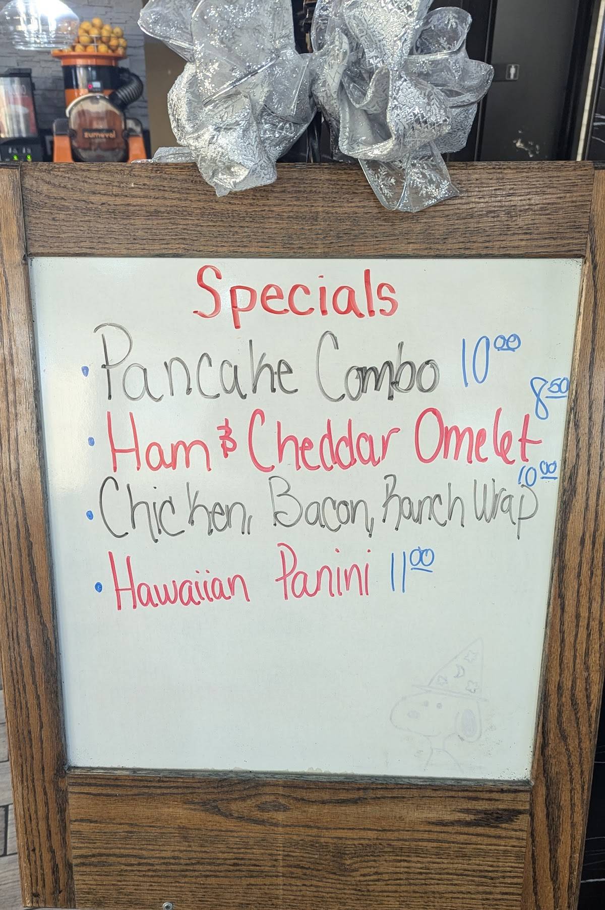 Menu at Cafe 26, Milton