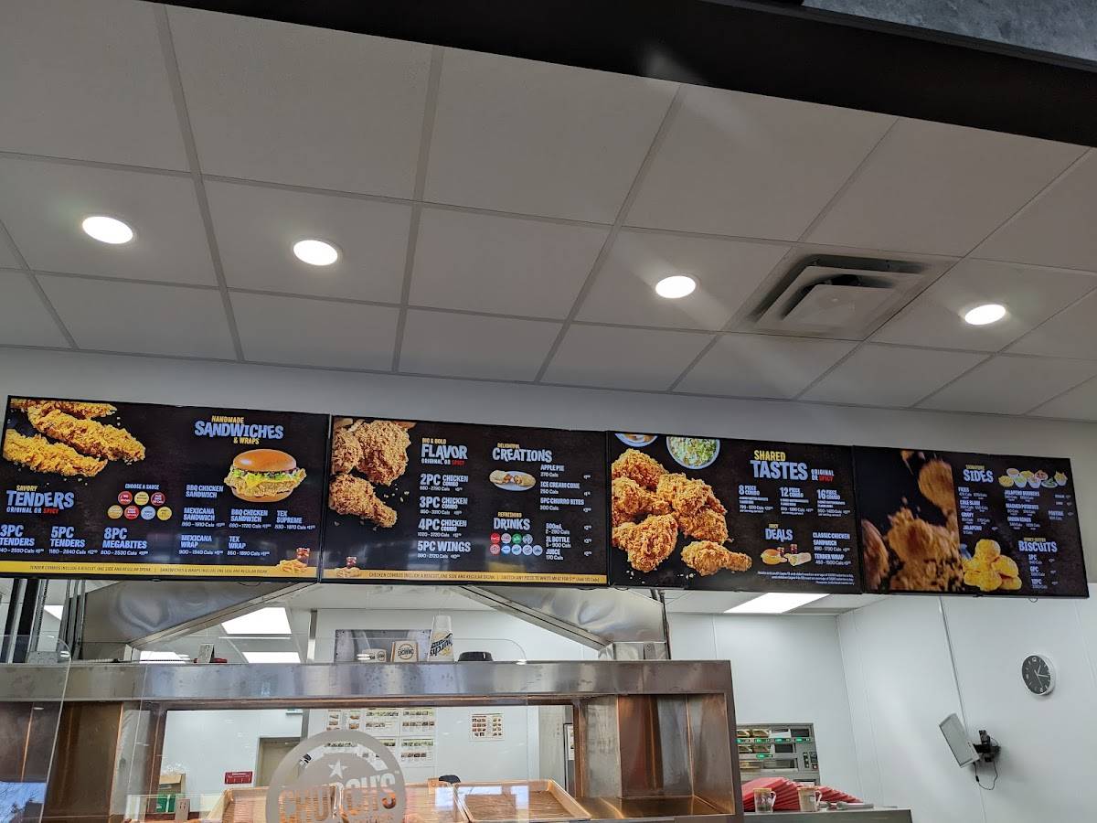 Carta de comida rápida Church's Texas Chicken, Mississauga, Argentia Rd #2