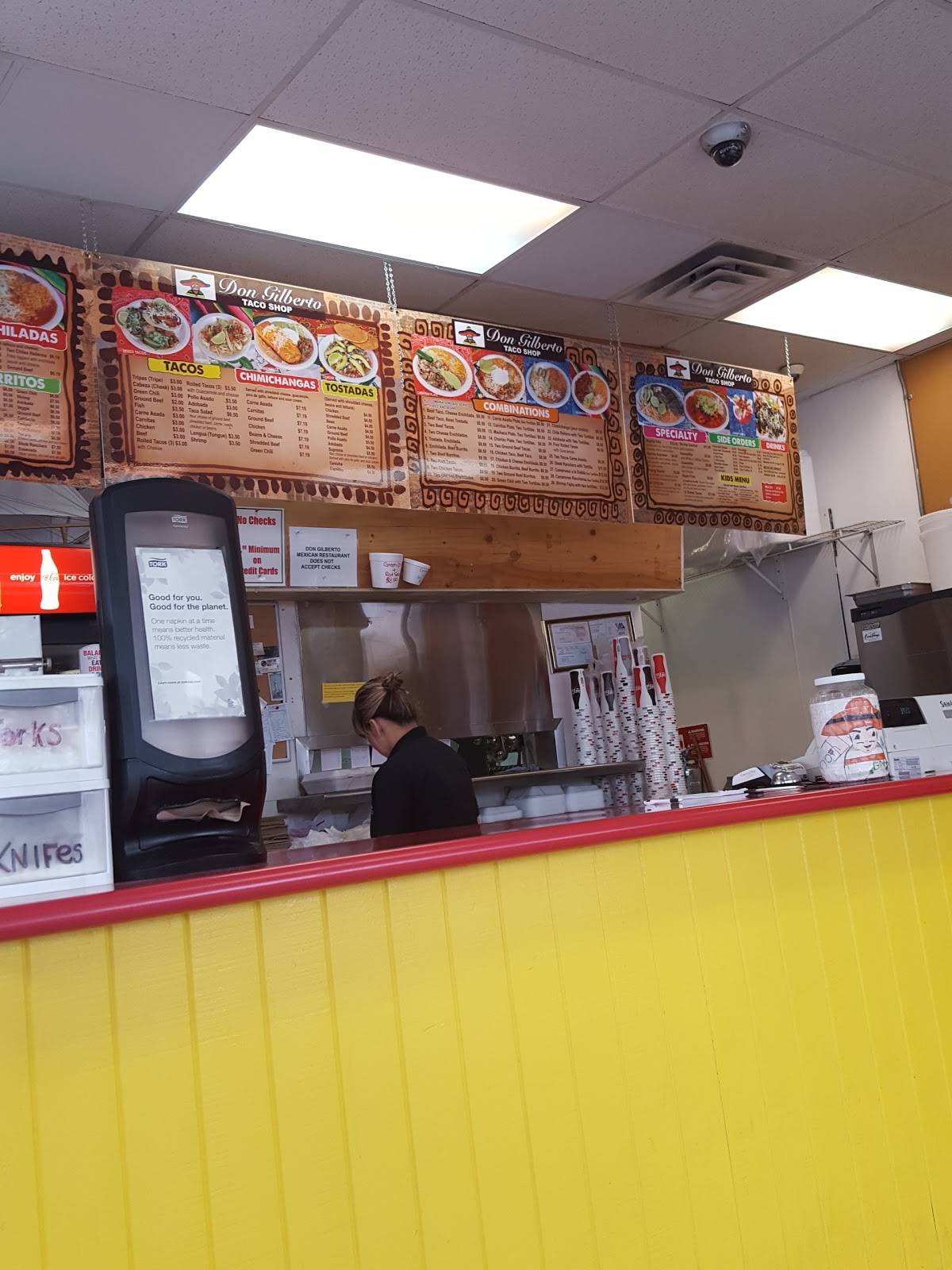 Menu at Don Gilberto Mexican Food restaurant, Montrose, S Townsend Ave ...