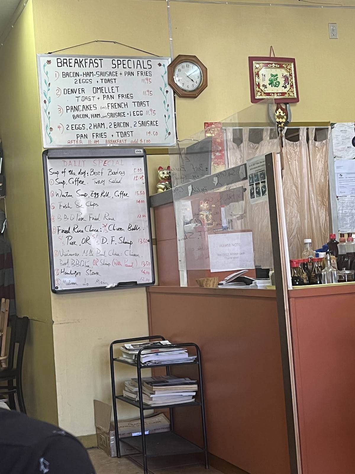 Menu at Mount Royal Restaurant, Saskatoon