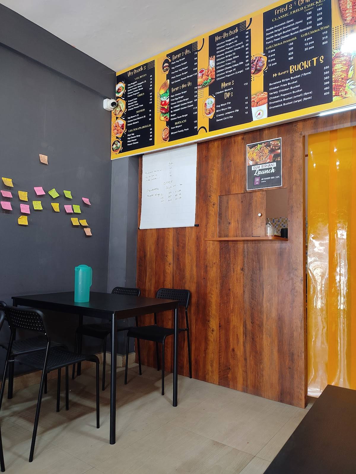 Menu at Mr Hungry Bird Cafe, Bengaluru