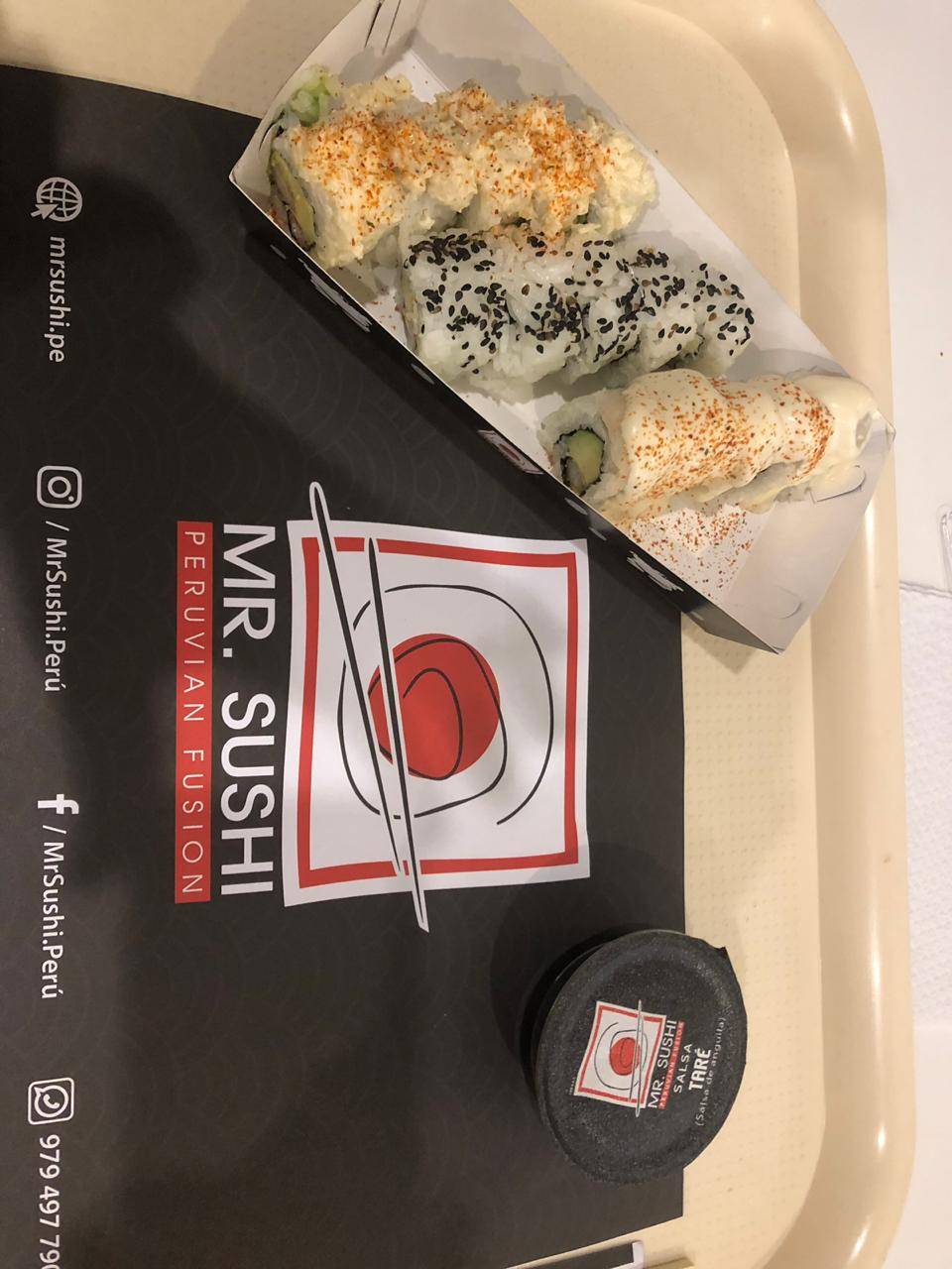 Menu at Mr. Sushi restaurant, Surquillo, Av. Angamos Este 1803