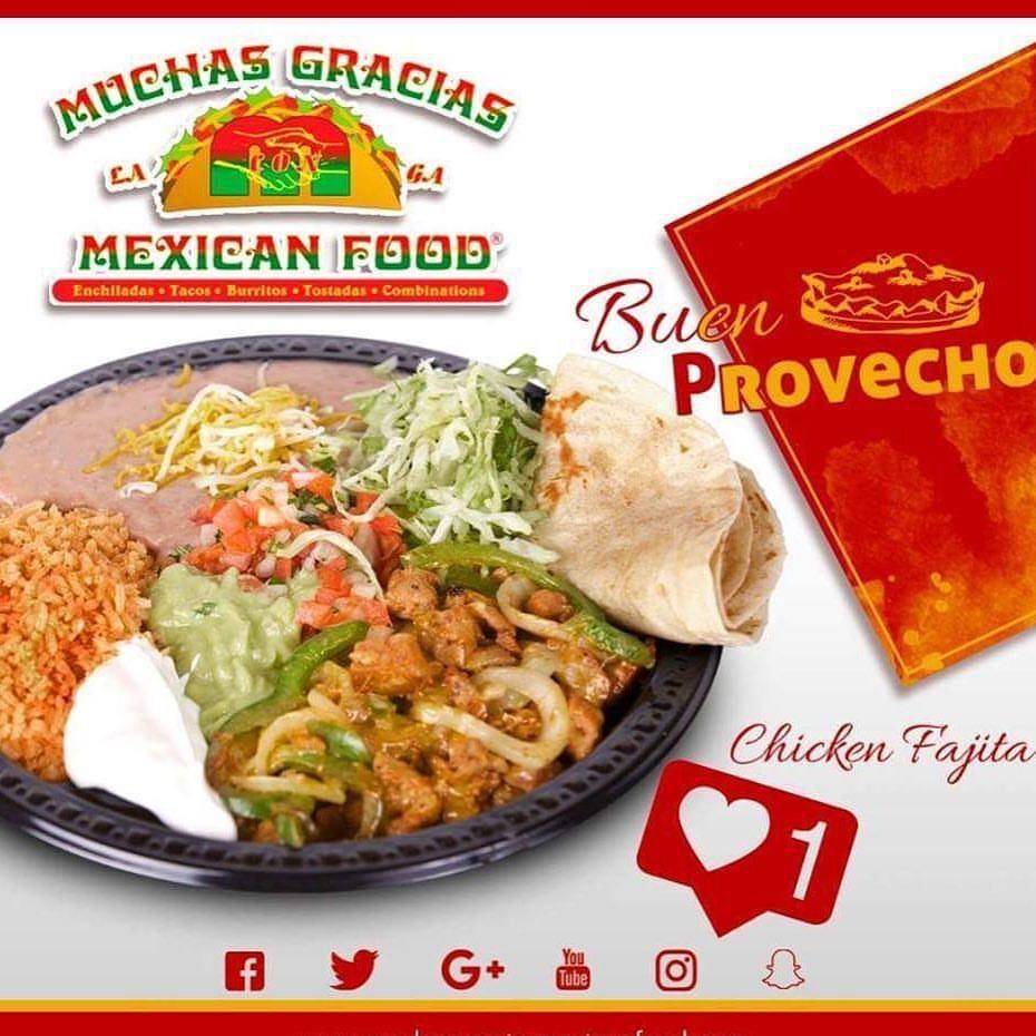 Menu at Muchas Gracias restaurant, Winston, 11 Dillard Hwy