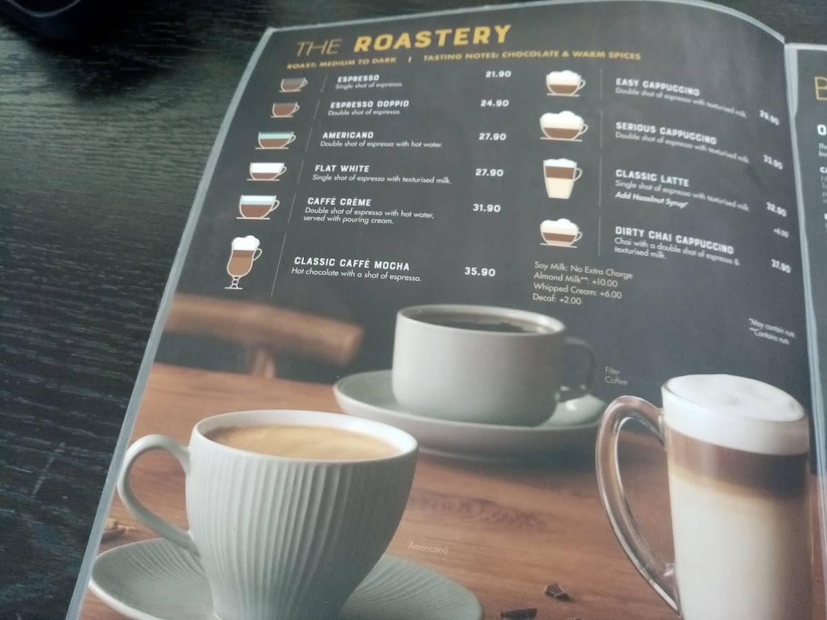 Menu at Mugg & Bean restaurant, Cape Town, Shop F214