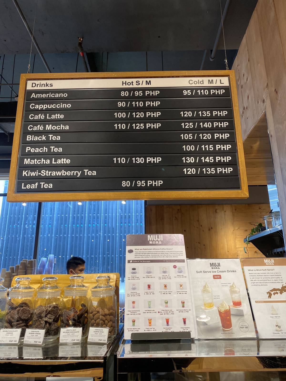Menu at Muji Cafe, Taguig, 5 30th St