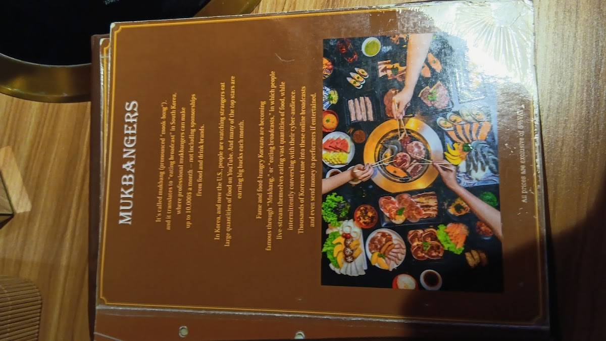 Carta de Mukbang Shows Restaurant Korean BBQ and Seafood - Deira Branch ...