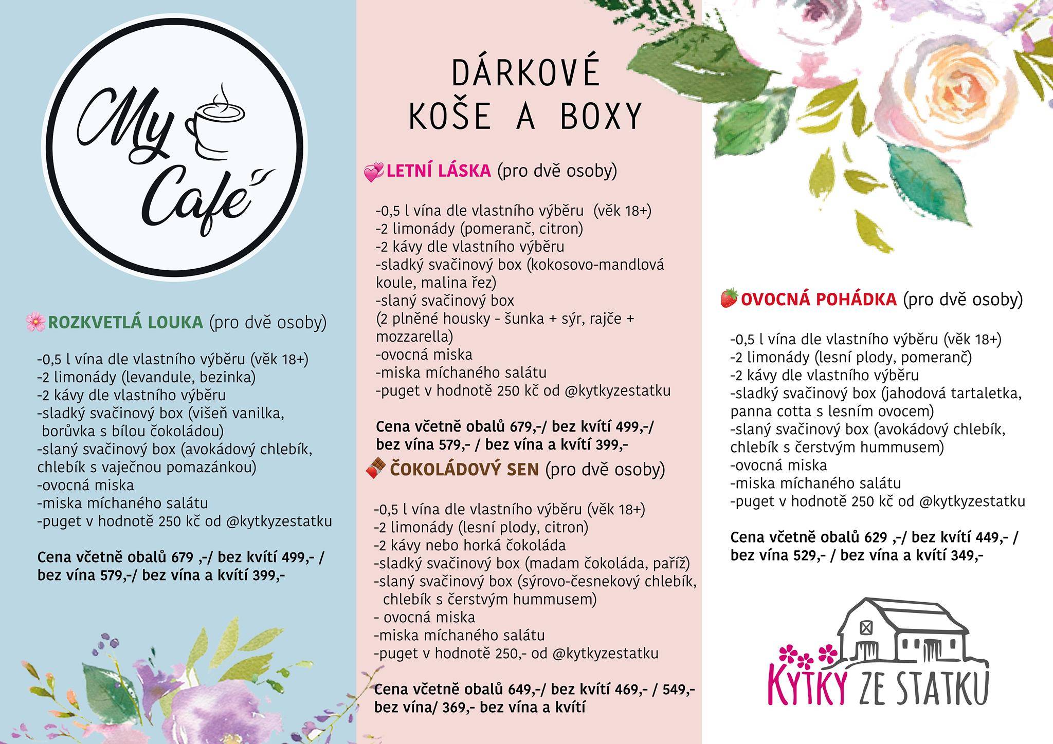 Menu at My Café cafe, Rakovnik