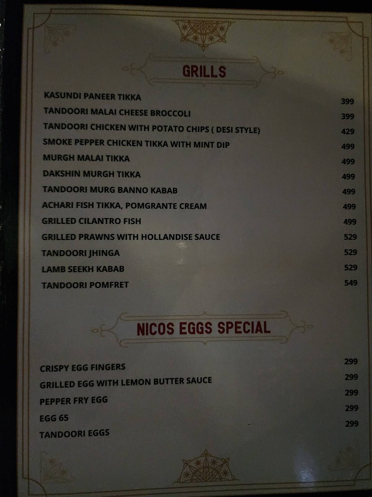Menu at TABERNA Club&Kitchen, Hyderabad