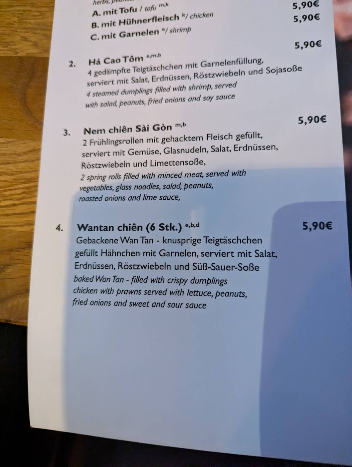 Speisekarte von Nam Chi 2 Restaurant, Borna