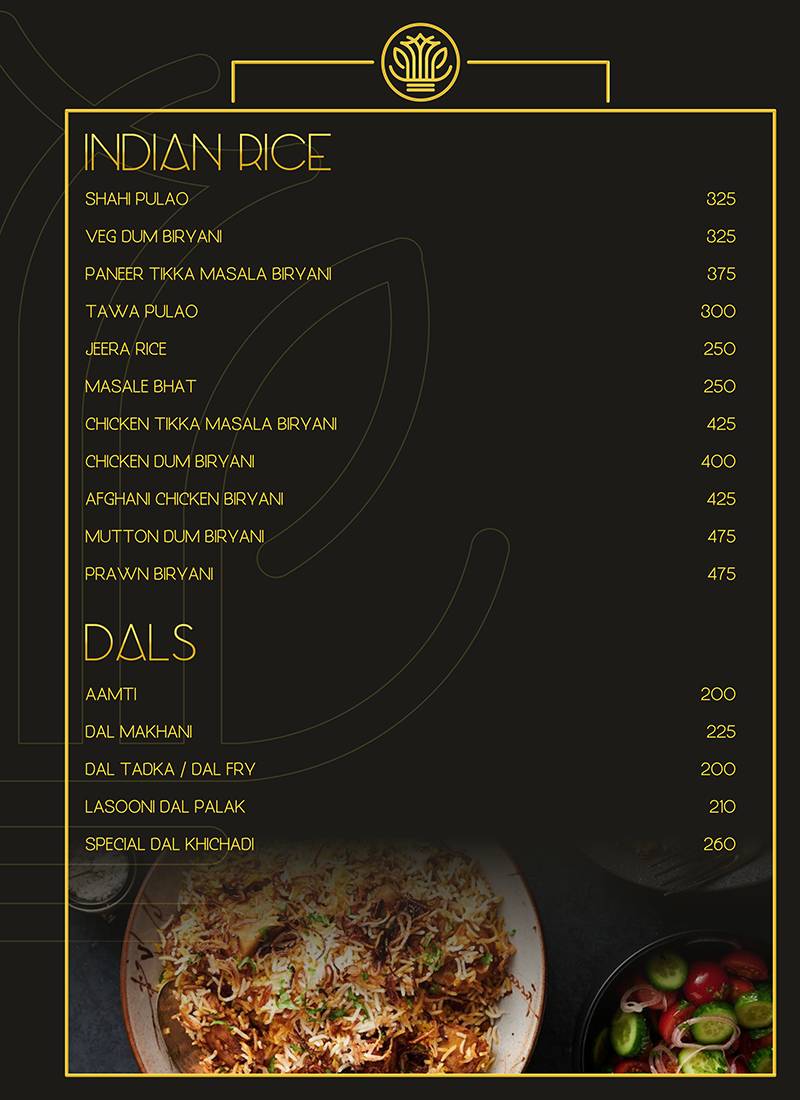 Menu at Tamara Banquet & Restaurant, Nashik