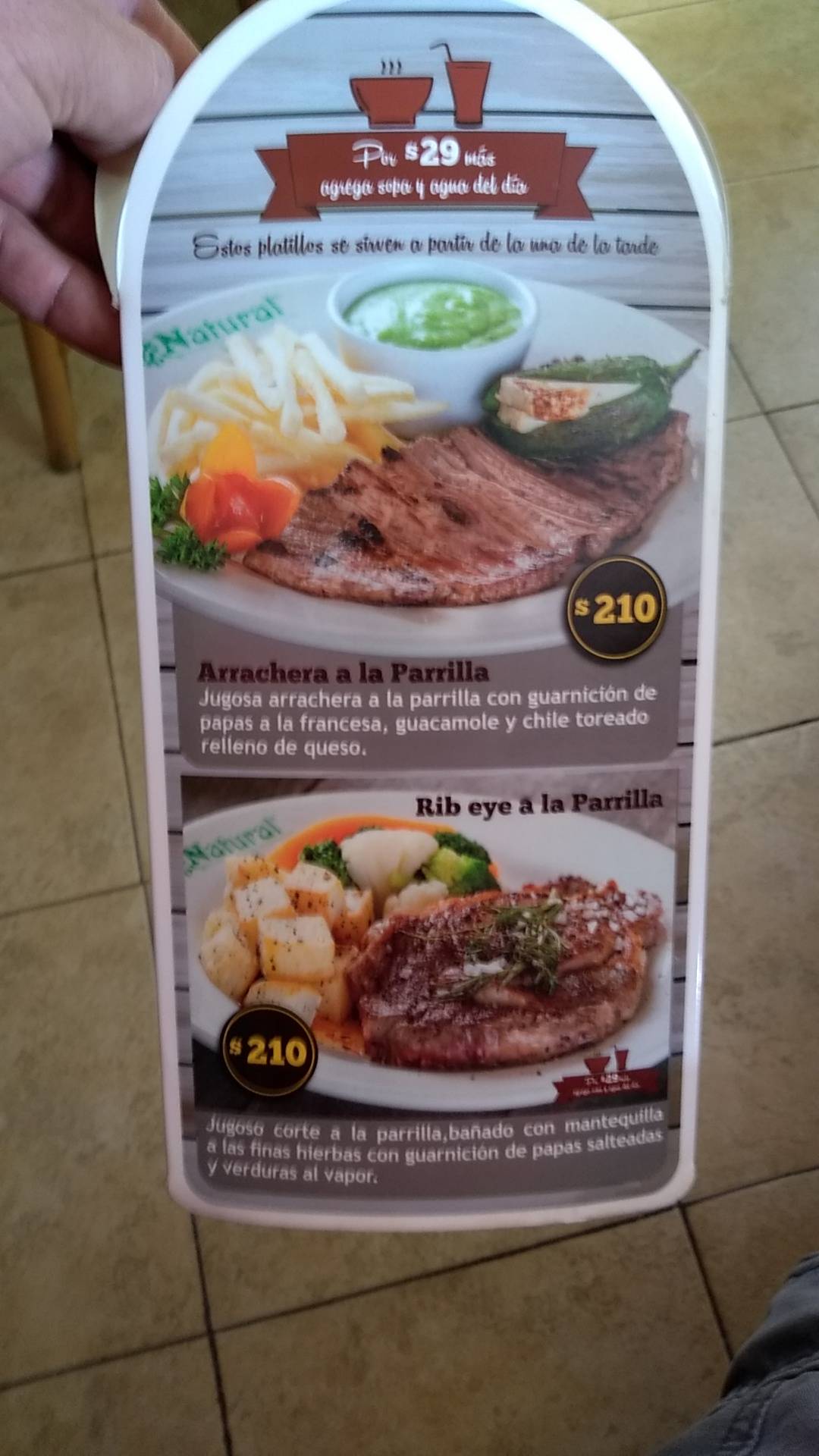 Carta de cafetería Natural Vip, Tlaxcala de Xicohtencatl, Av Benito ...