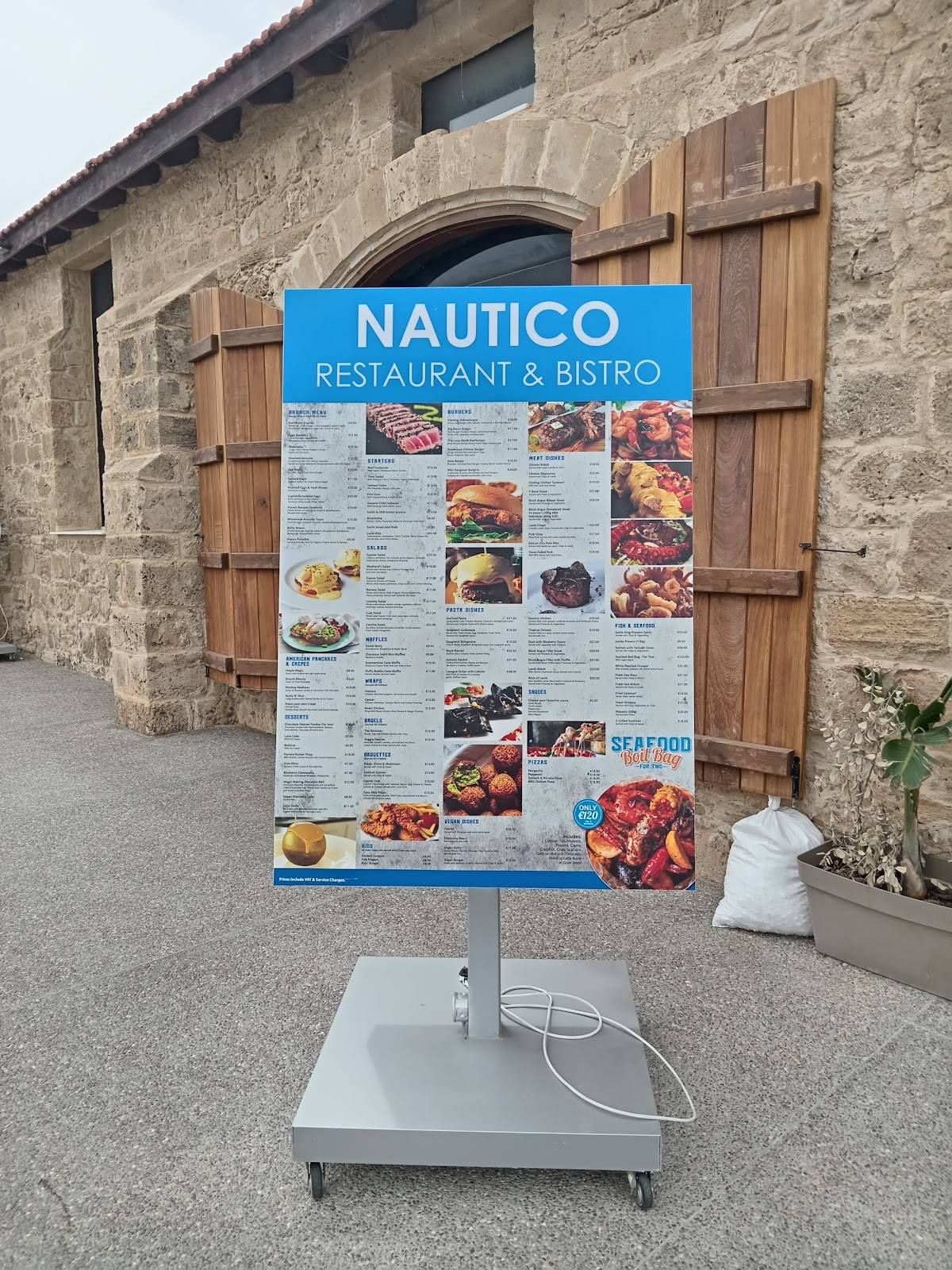 Menu at Nautico Restaurant Paphos, Paphos