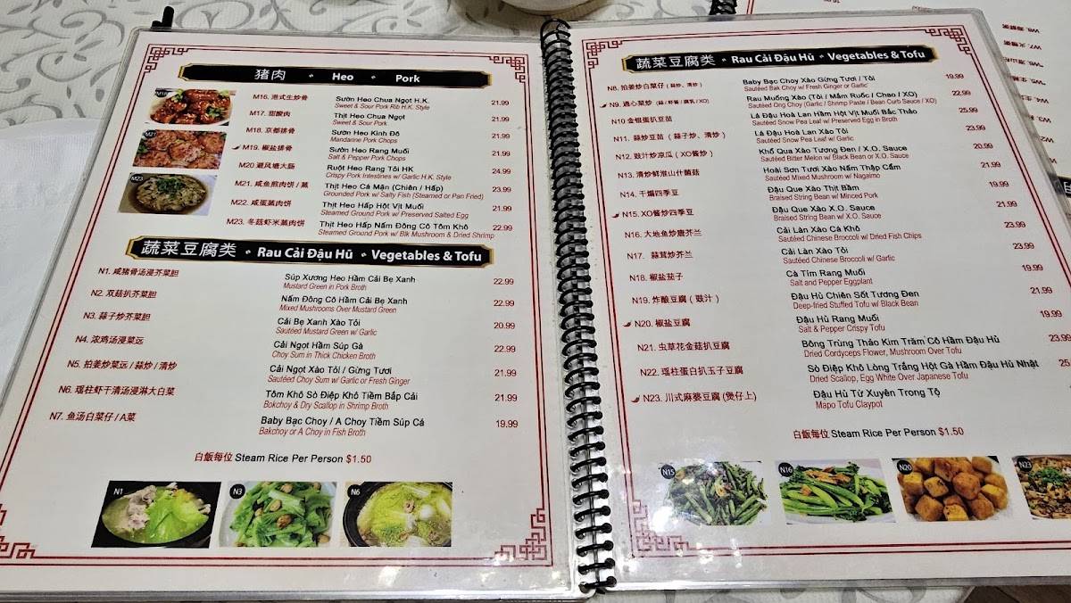 Menu at New Asian BBQ, Las Vegas